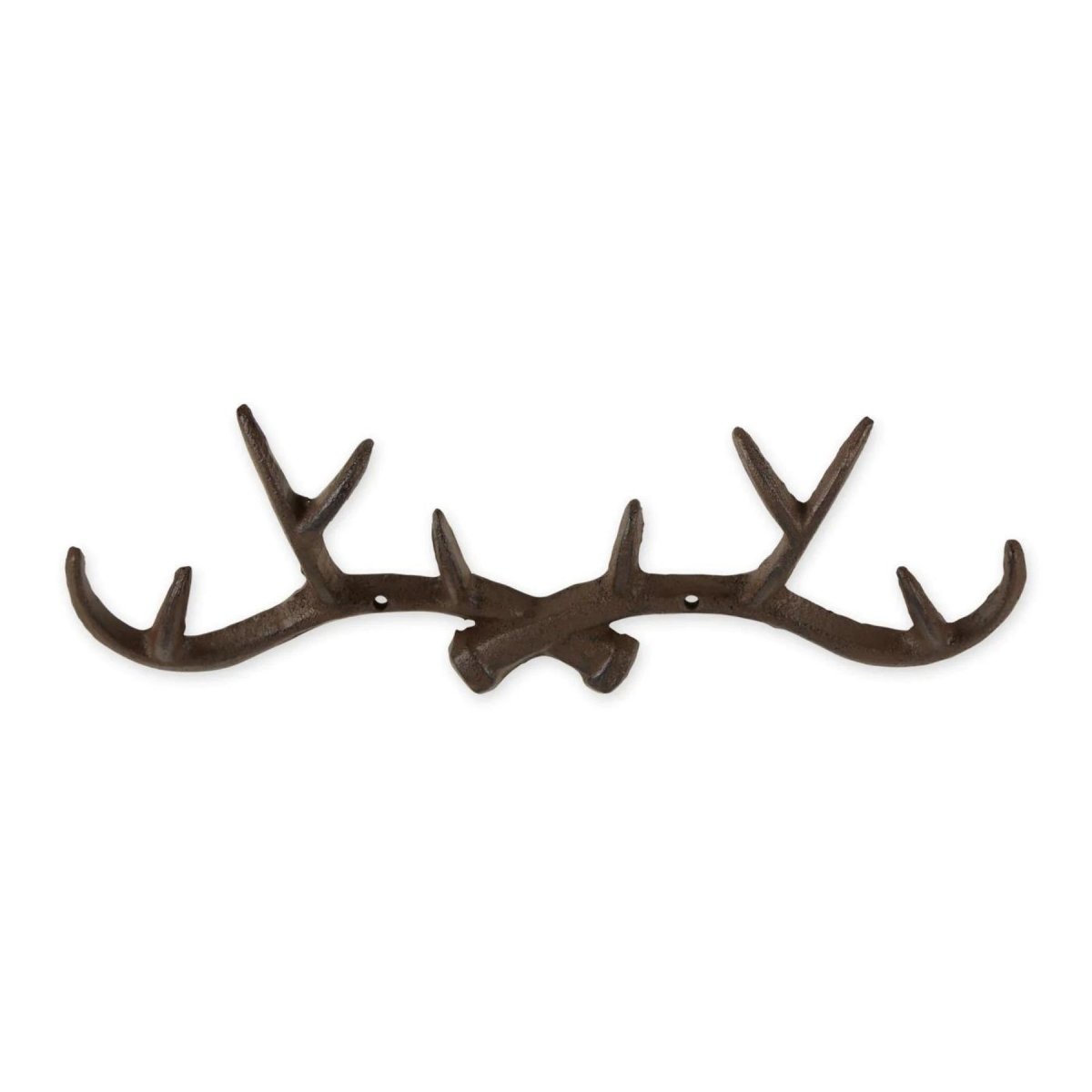 Deer Antler 6-Hook Cast Iron Wall Mount